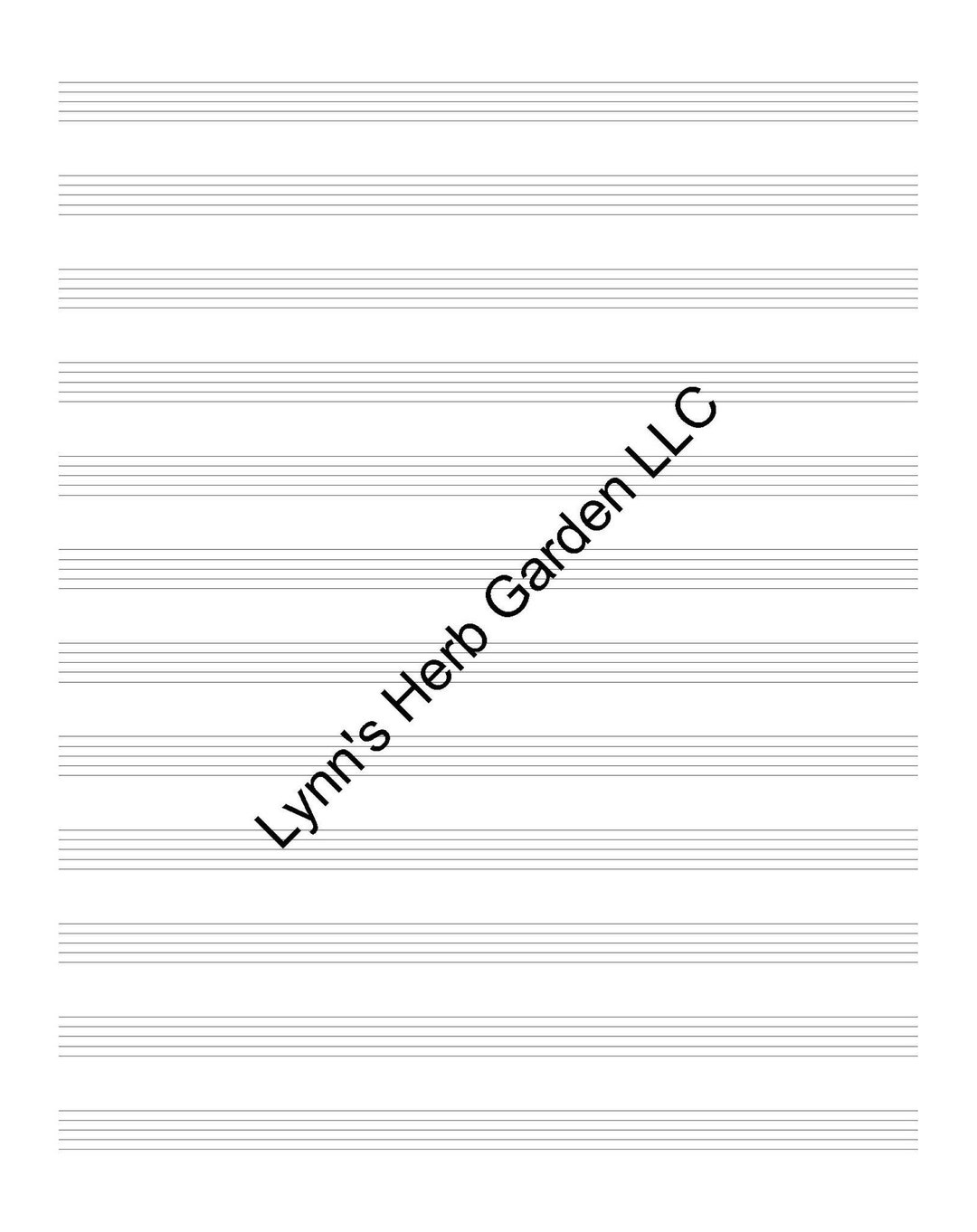 Blank Sheet Music Printable Download, Music Composition Paper, Note ...