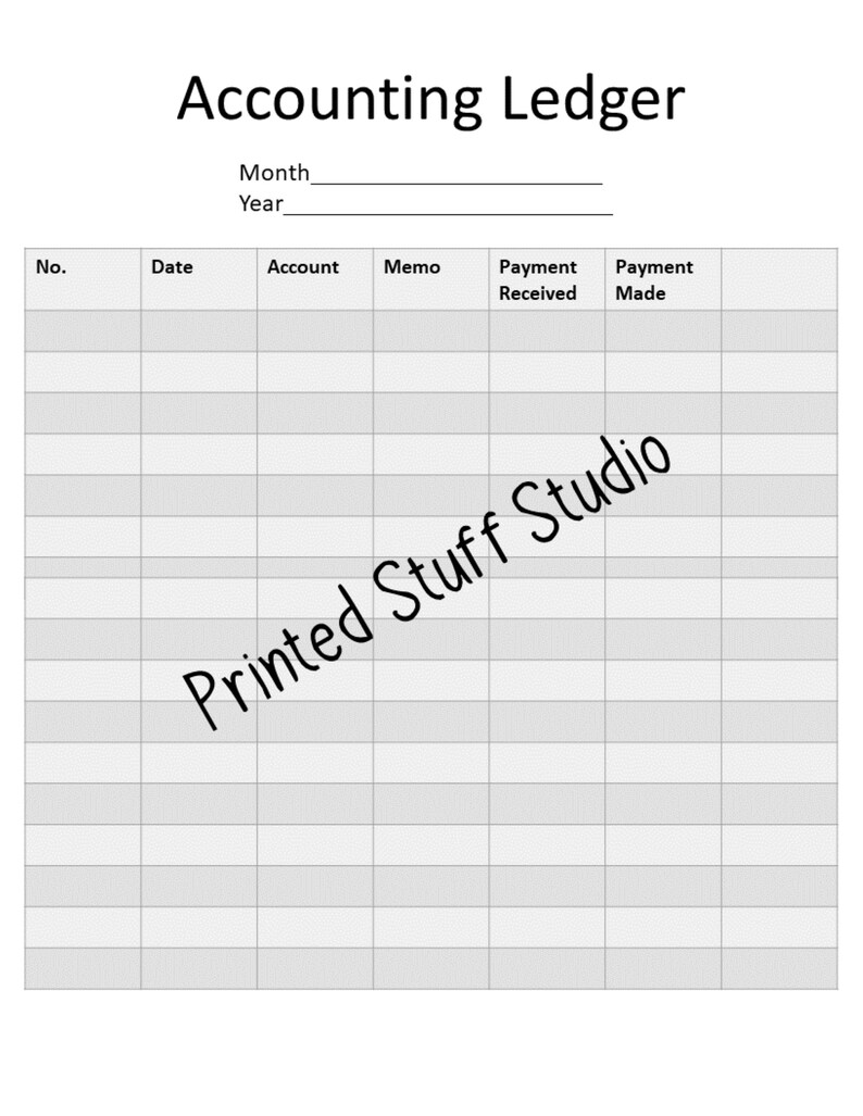 Budget Planner, Expense Tracker Digital Download, Financial Ledger ...