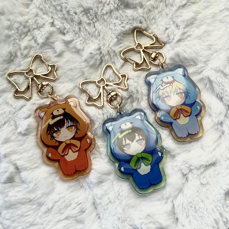 Blue Lock Acrylic Epoxy Keychains - Gummy Bears - Etsy