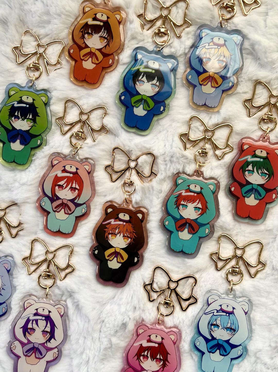 Blue Lock Acrylic Epoxy Keychains - Gummy Bears - Etsy