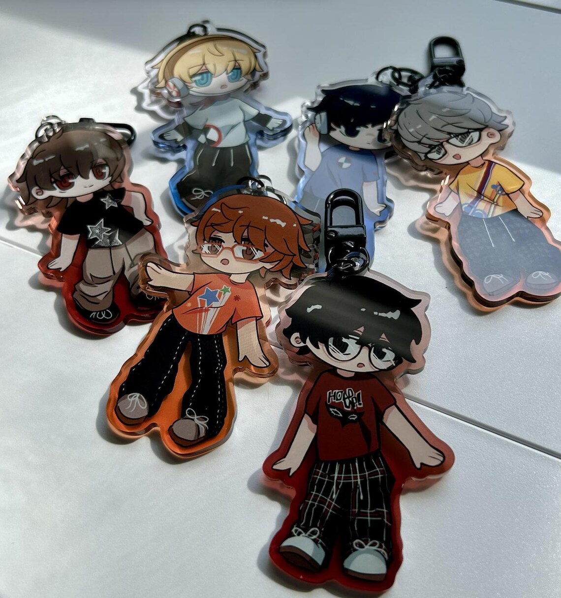 Persona 3-5 Acrylic Chibi Keychains - Etsy
