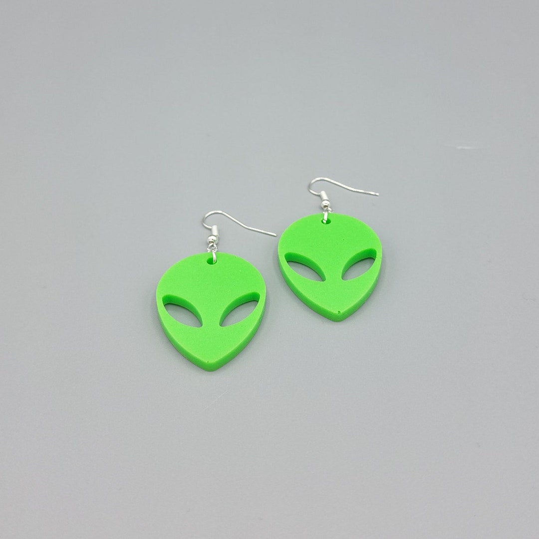 Alien Head Earrings - Etsy