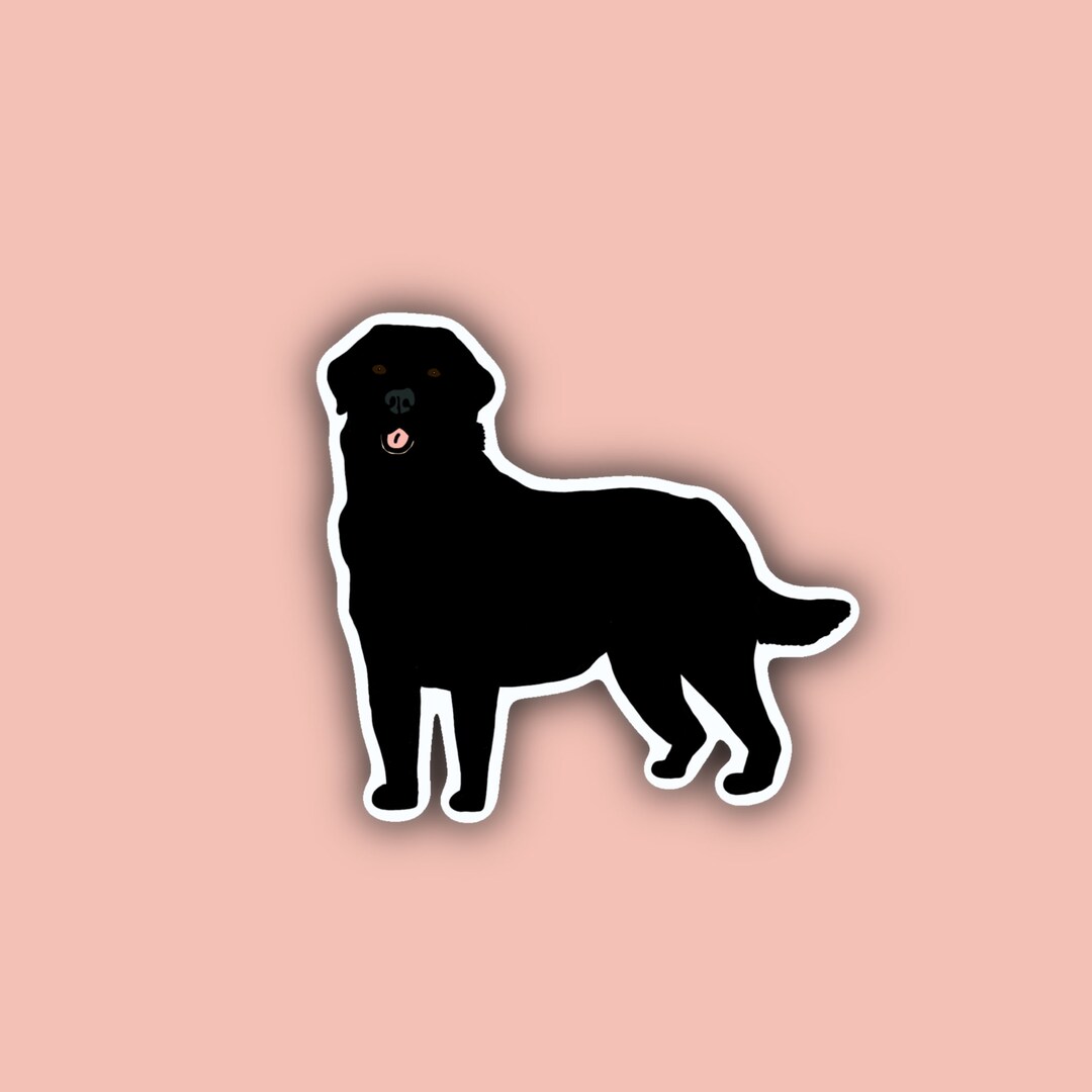 Black Lab Sticker Labrador Retriever Sticker Waterproof Sticker 3 X 3 ...