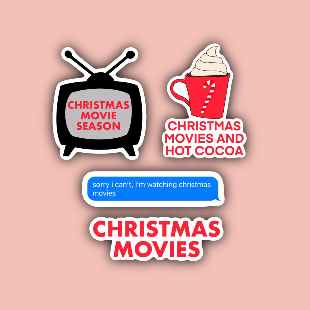 Christmas Movie Sticker Pack - Waterproof Stickers - Etsy
