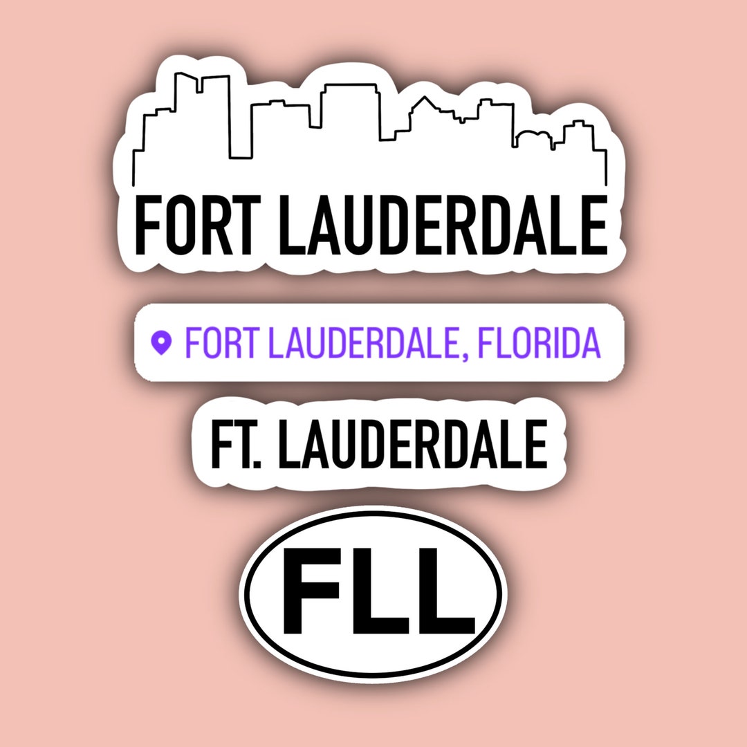 Fort Lauderdale Sticker Pack - Ft. Lauderdale Stickers - Etsy