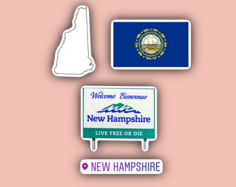 Custom New Hampshire Home Vinyl Decal Available in 20 - Etsy