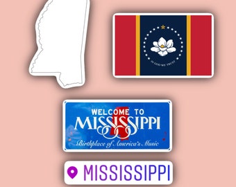 Mississippi Sticker | Etsy