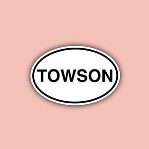 Towson Maryland Sticker Pack - Waterproof Stickers - Etsy