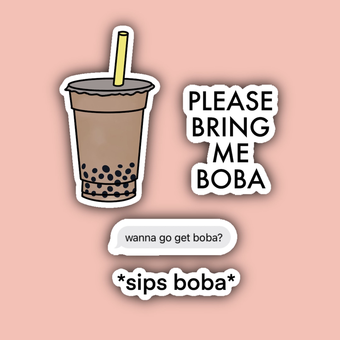 Boba - Milk Tea Sticker Pack - Boba Stickers - Etsy