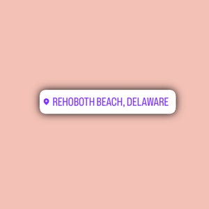 Rehoboth Beach Delaware Sticker Pack - Welcome Sign - RB - Geotag ...