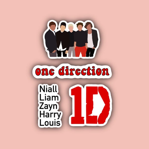 One Direction Stickers - Etsy