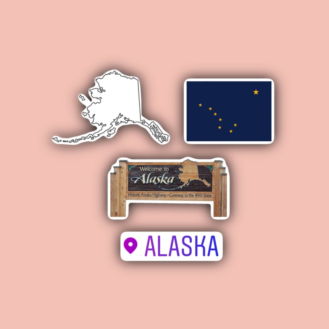 Alaska Sticker Pack - Alaska - Anchorage Alaska - Alaska Stickers - Etsy