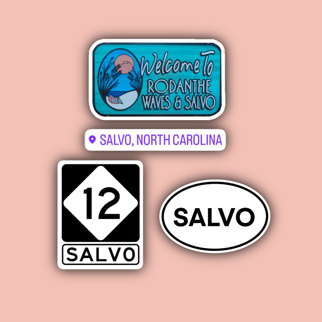 Salvo North Carolina Sticker Pack Outer Banks Stickers - Etsy