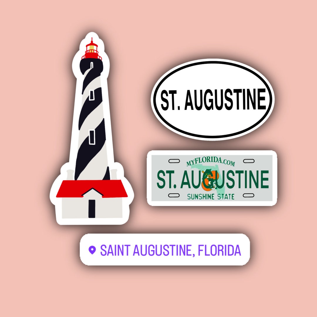 St. Augustine Sticker Pack - Waterproof Stickers - Florida Stickers ...
