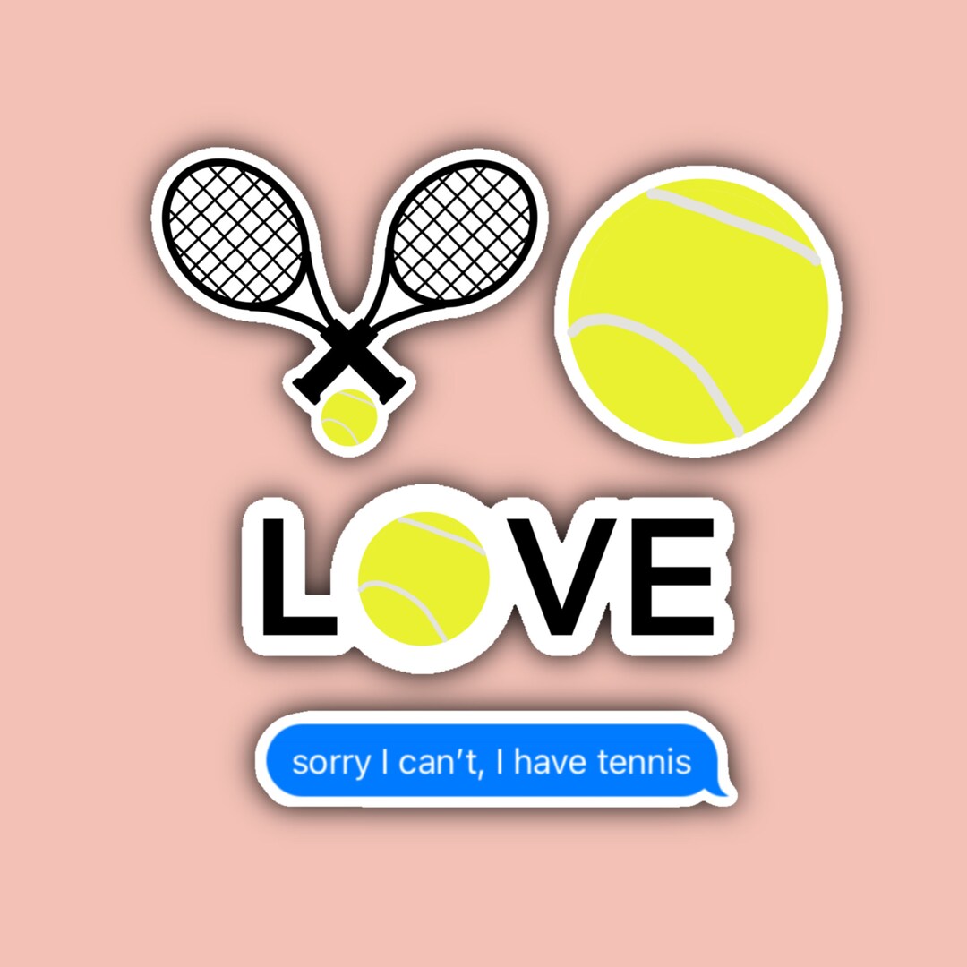 Tennis Sticker Pack = Tennis Raquet - Tennis Ball - Sports Stickers - Etsy