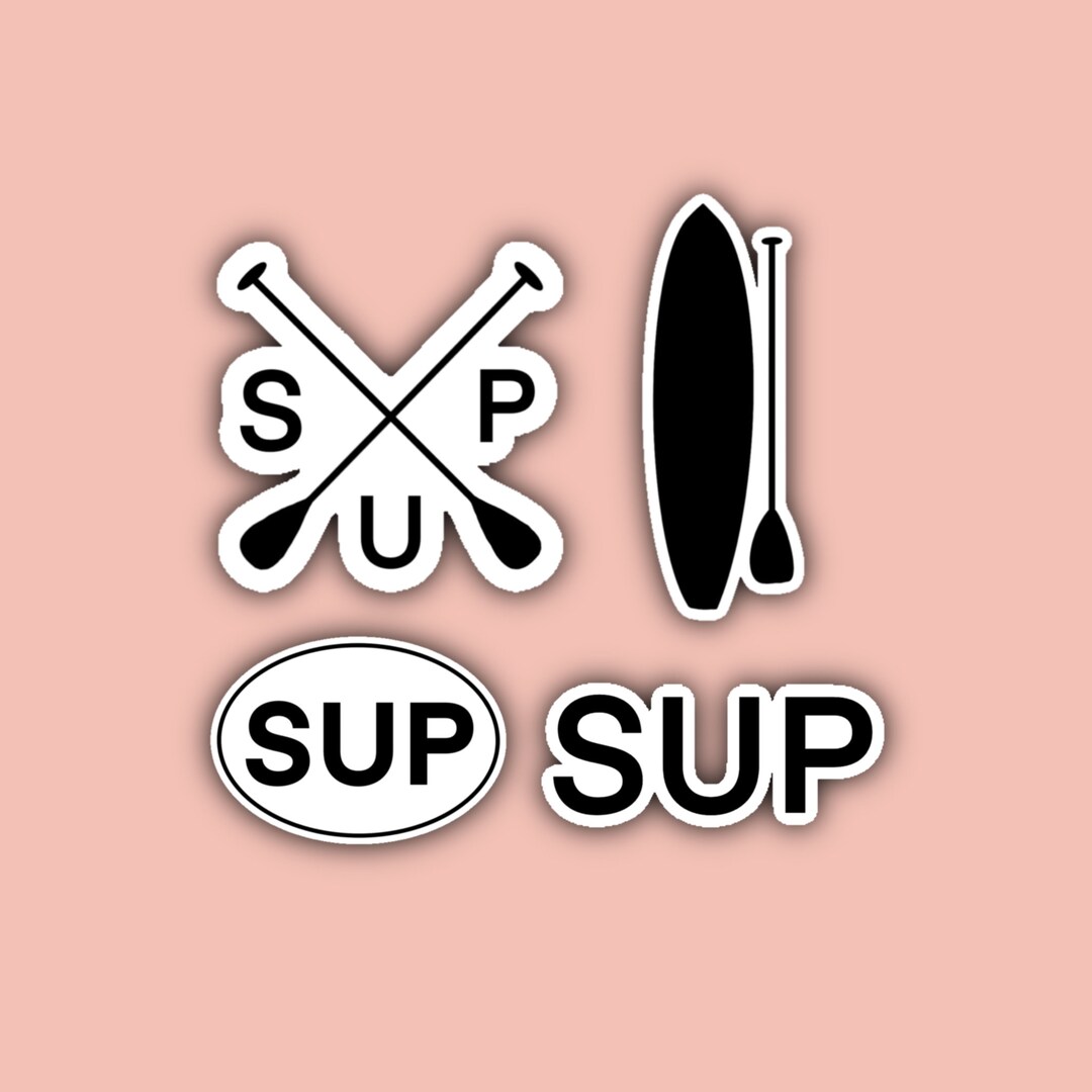 Paddle-board Sticker Pack - Paddles - SUP - Beach Stickers - Lake ...