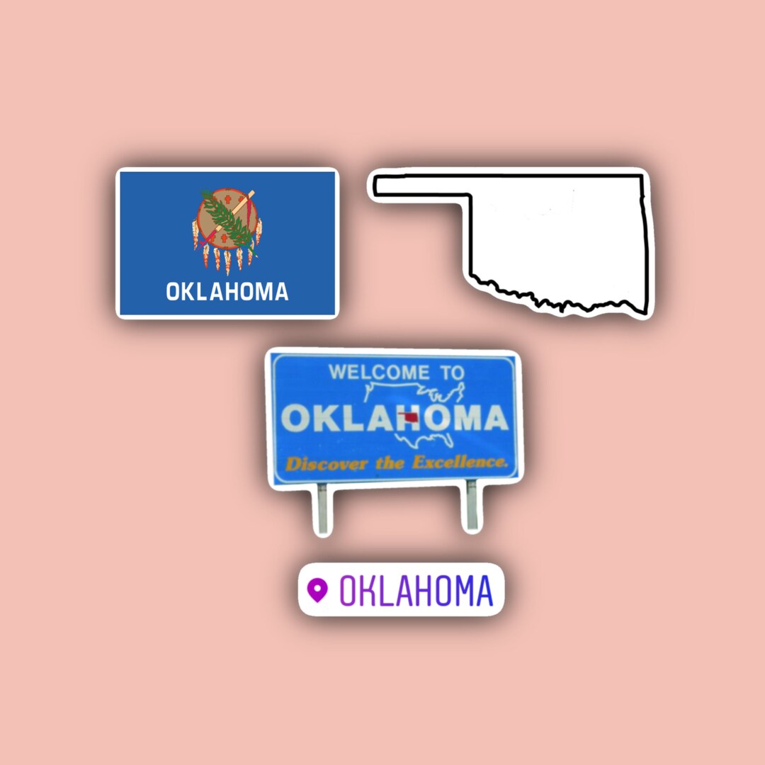 Oklahoma Sticker Pack - Oklahoma City - OKC - OK - Etsy