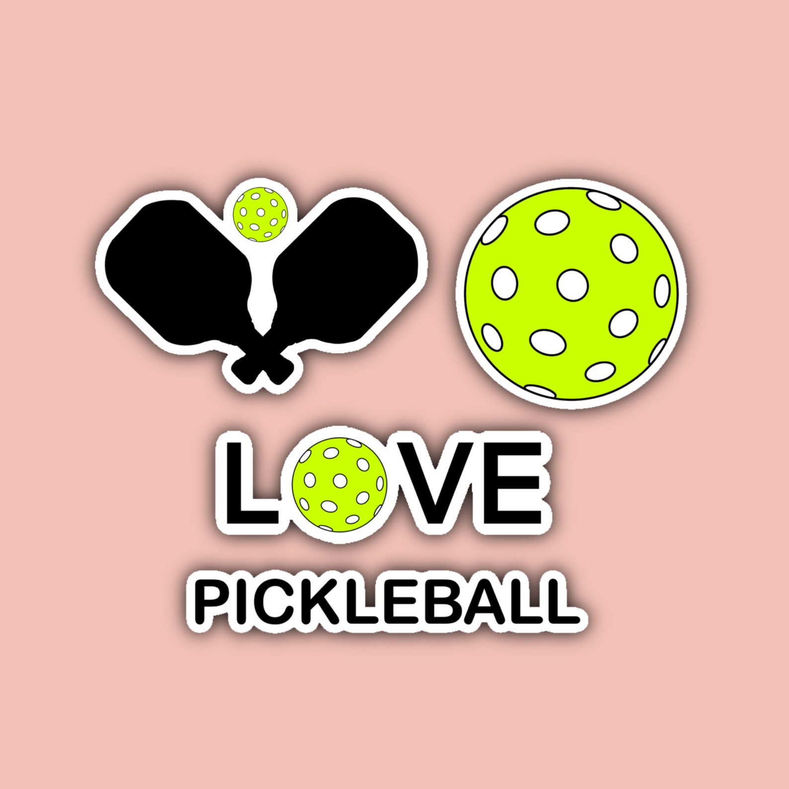 Pickle-ball Sticker Pack Pickleball Stickers Pickle Ball - Etsy