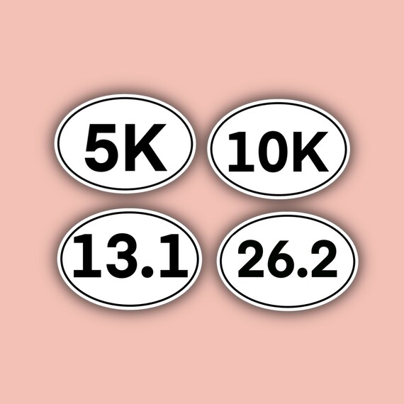 Running Race Stickers