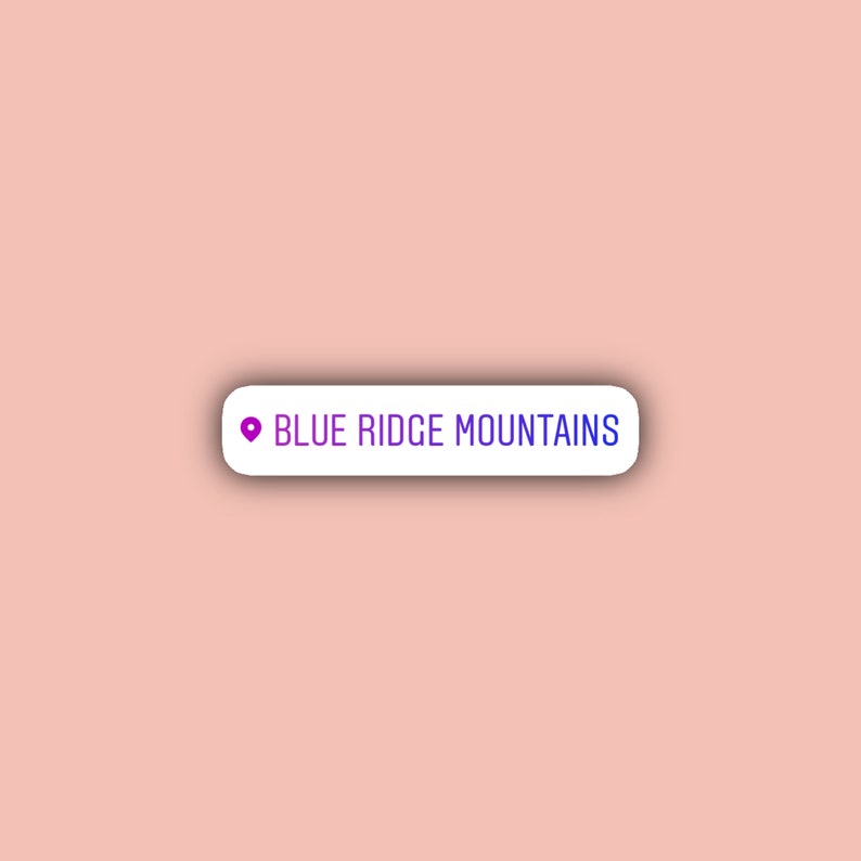 Blue Ridge Mountains Sticker Pack Blue Ridge Parkway - Etsy