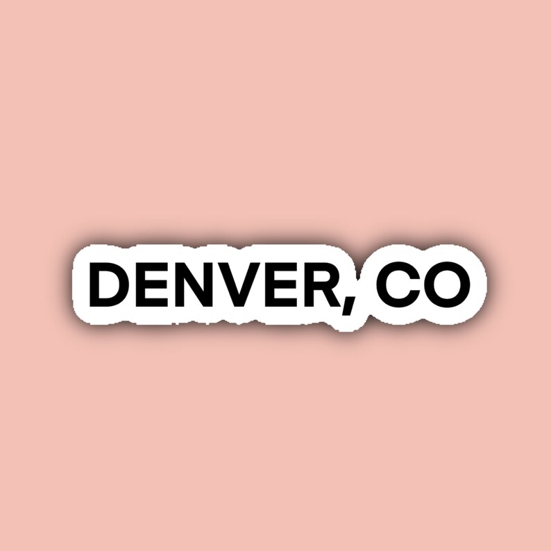 Denver Colorado Sticker Pack Denver CO Stickers Geotag - Etsy