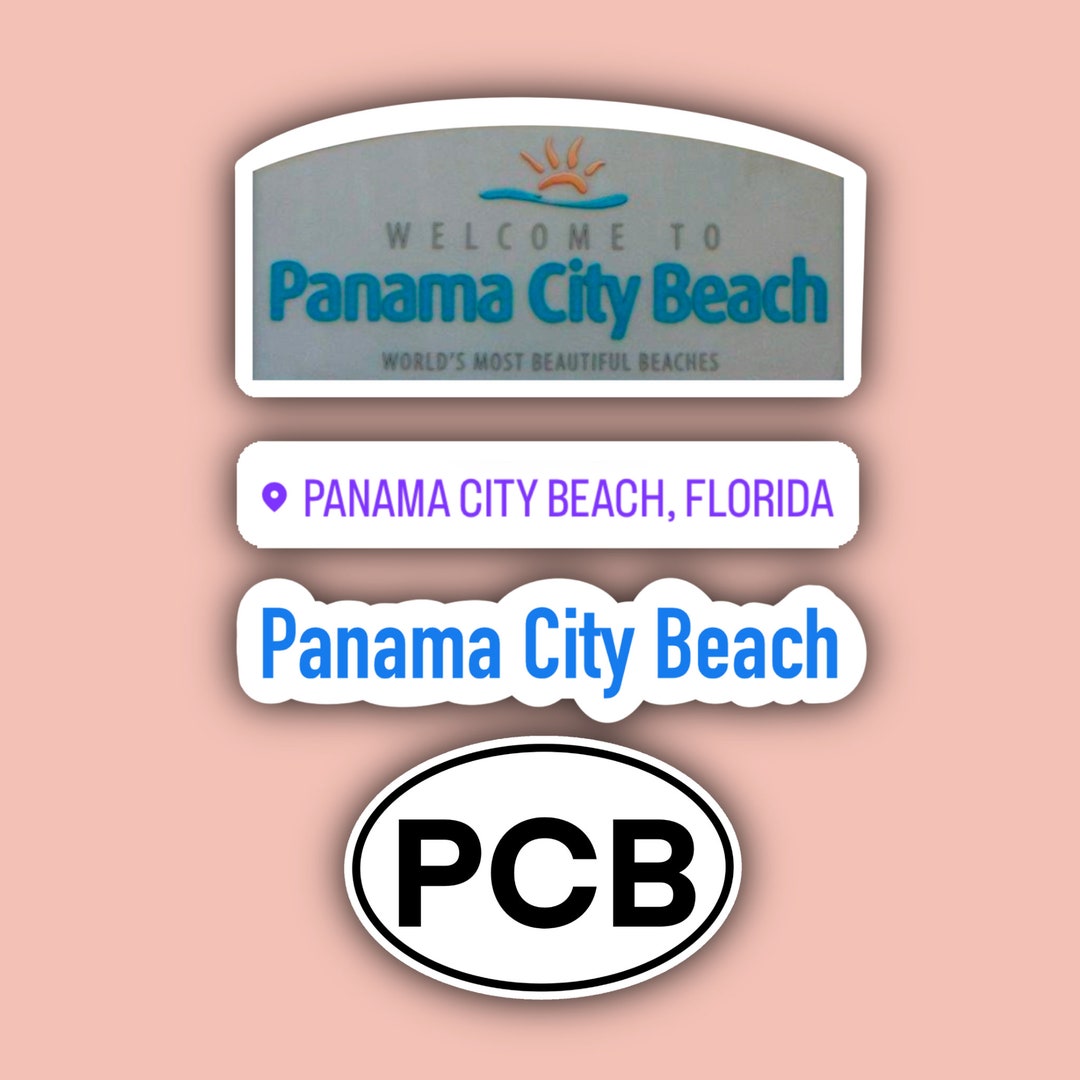 Panama City Beach Sticker Pack - Waterproof Stickers - Florida ...