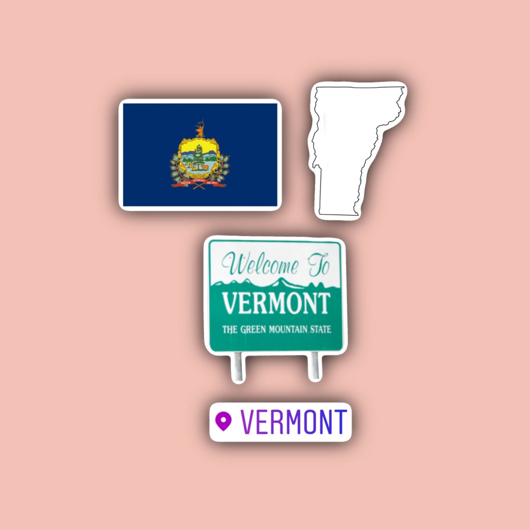 Vermont Sticker Pack - Vermont Flag - Sticker - Stickers - Vermont ...