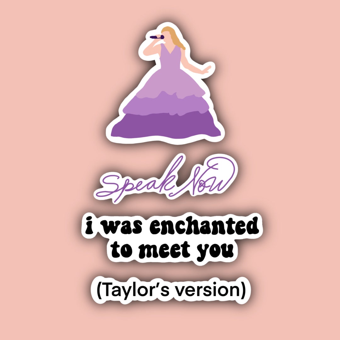 Speak Now Sticker Pack Taylor Swift Stickers - Etsy