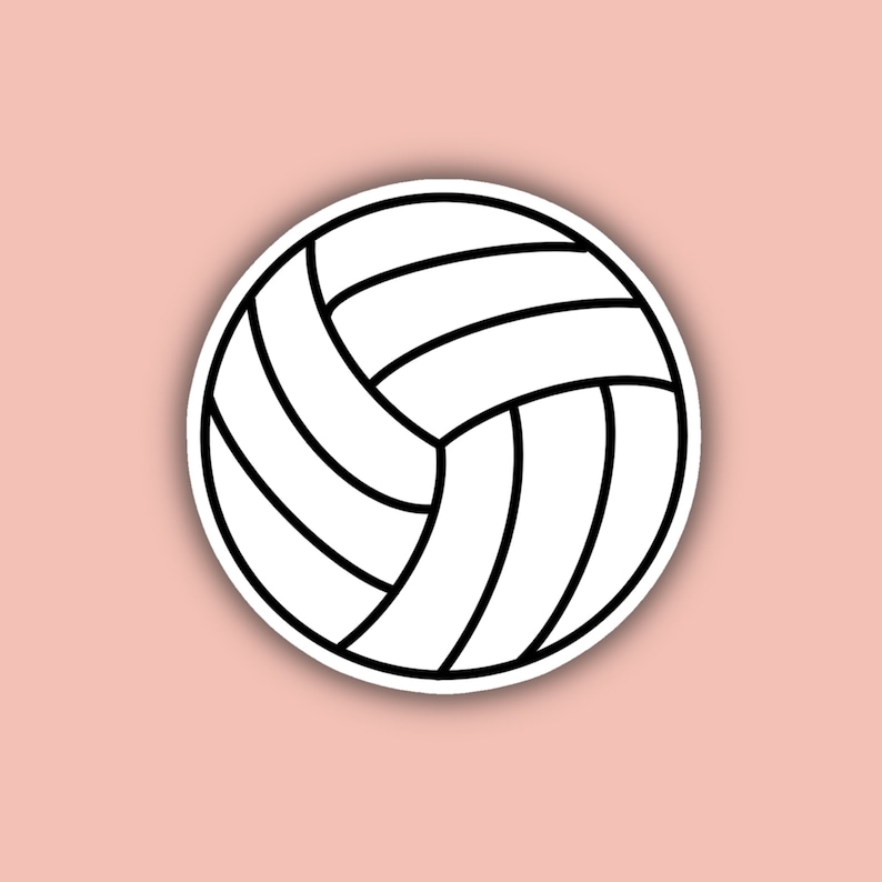 Volleyball Sticker Pack Volleyball Sticker Volleyball - Etsy