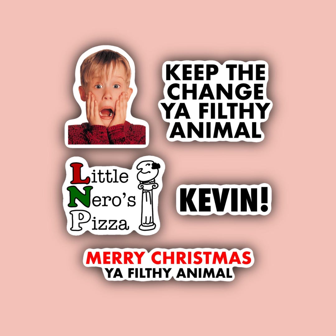 Home Alone Inspired Sticker Pack - Waterproof Stickers - Etsy