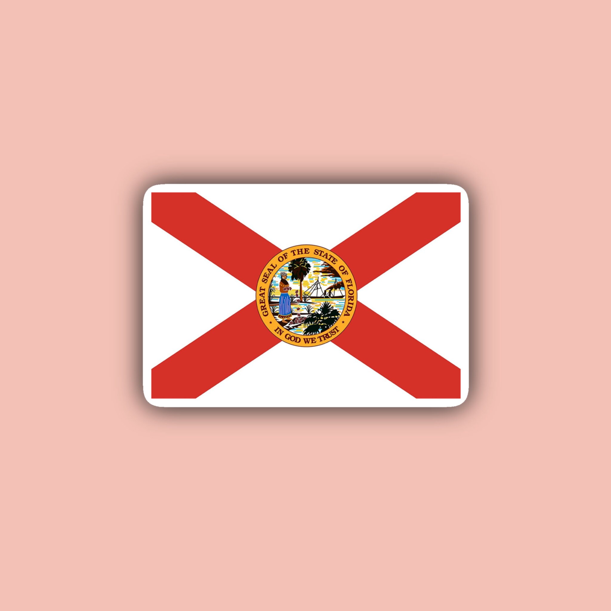 Florida Sticker Pack Florida Gator Flag Welcome Sign - Etsy