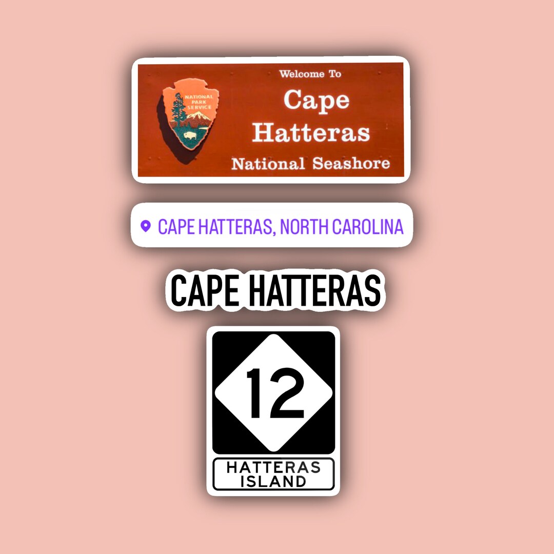 Cape Hatteras Sticker Pack - Outer Banks North Carolina Stickers - Etsy