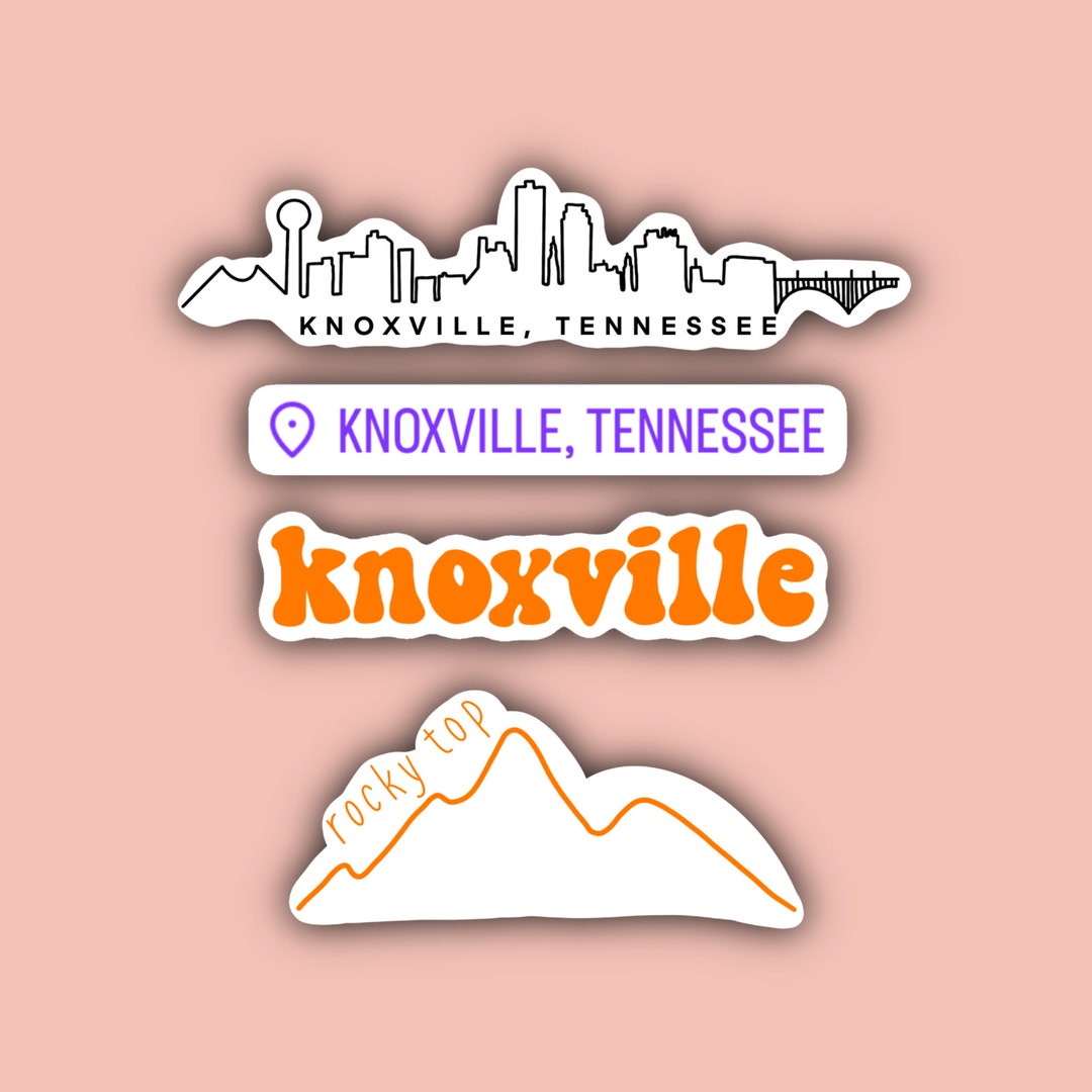 Knoxville Tennessee Sticker Pack - Tennessee Stickers - Rocky Top ...
