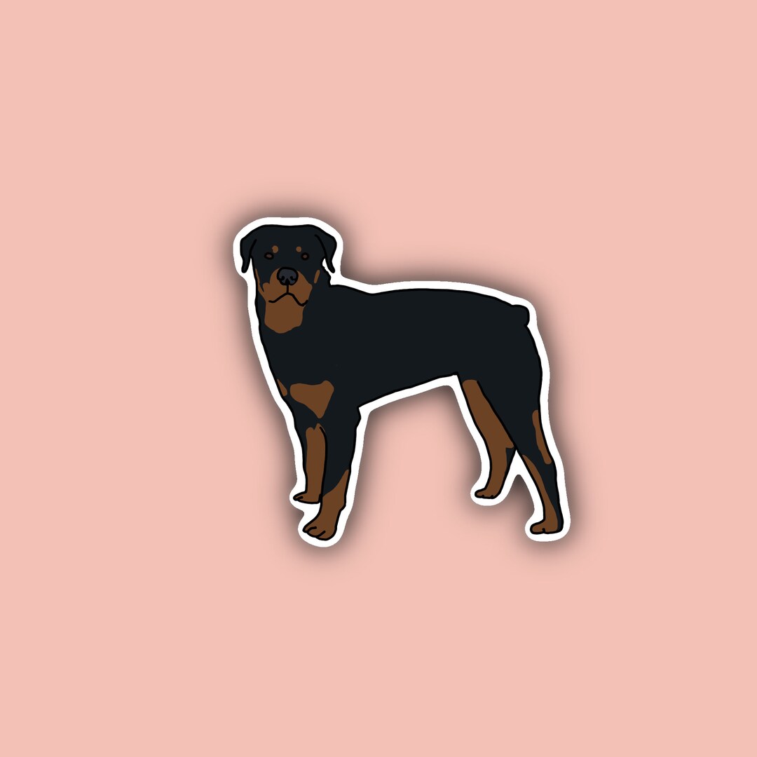 Rottweiler Sticker Waterproof Sticker 3x3 Sticker Car Sticker Laptop ...