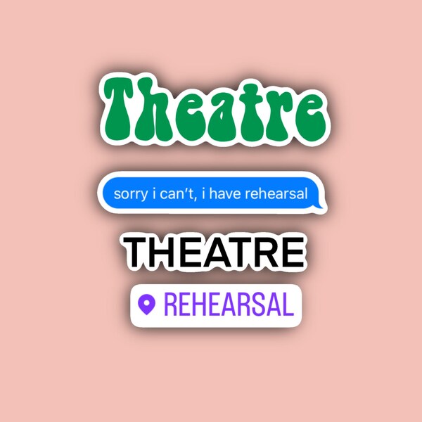 Theatre Stickers - Etsy