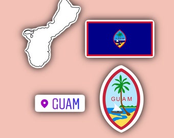 Made in Guam Barcode Vinyl Decal Sticker - Etsy