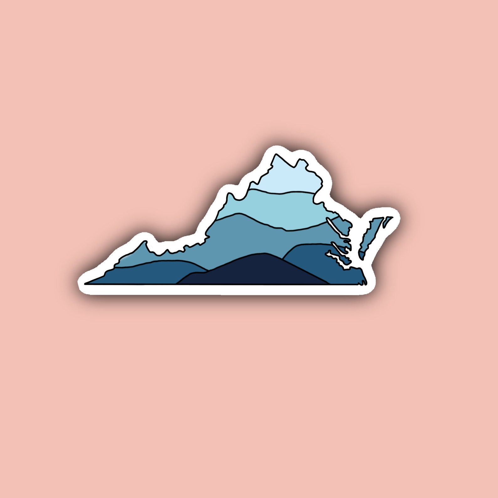 Blue Ridge Mountains Sticker Pack Blue Ridge Parkway - Etsy