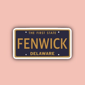 Delaware Beaches License Plate Sticker Pack - Lewes, Rehoboth, Dewey ...