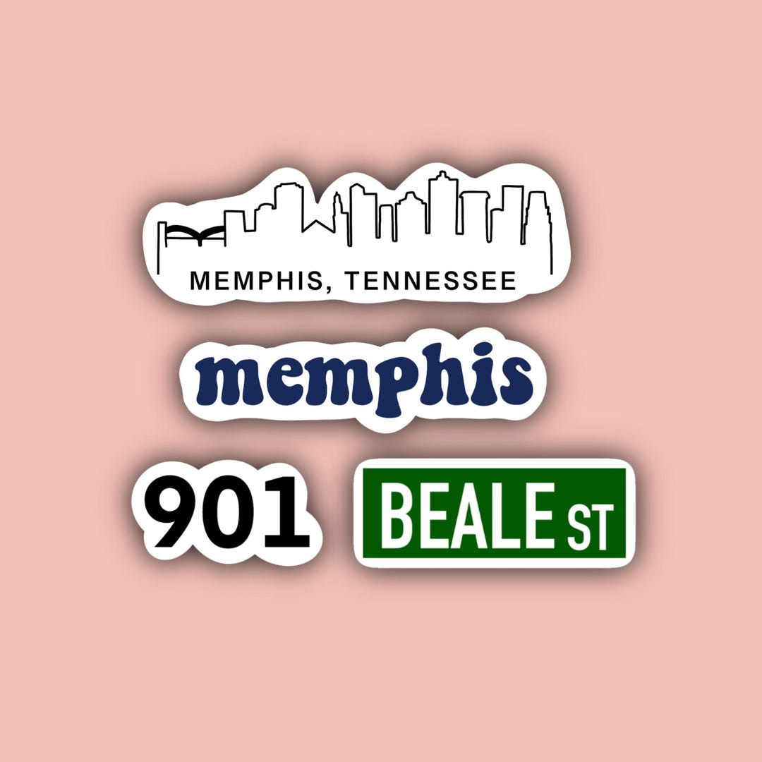 Memphis Sticker Pack - Waterproof Tennessee Stickers - Etsy