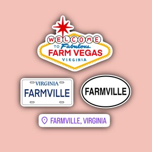 Farmville Virginia Sticker Pack Waterproof Stickers - Etsy