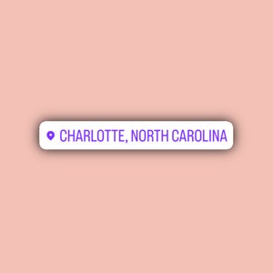 Charlotte North Carolina Sticker Pack - Charlotte, NC Stickers - Queen ...