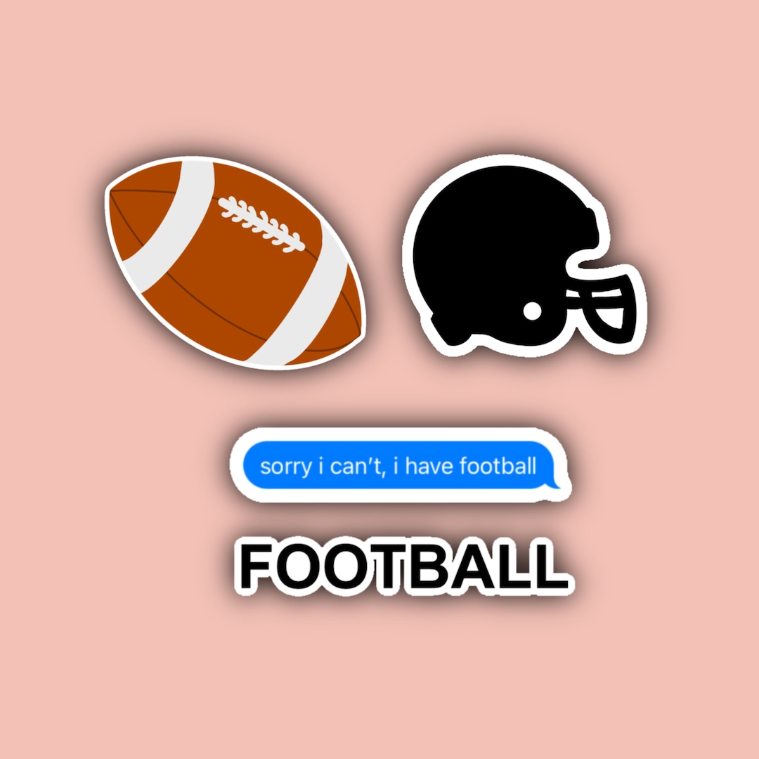 Football Sticker Pack - Football Stickers - Football Helmet - Football ...