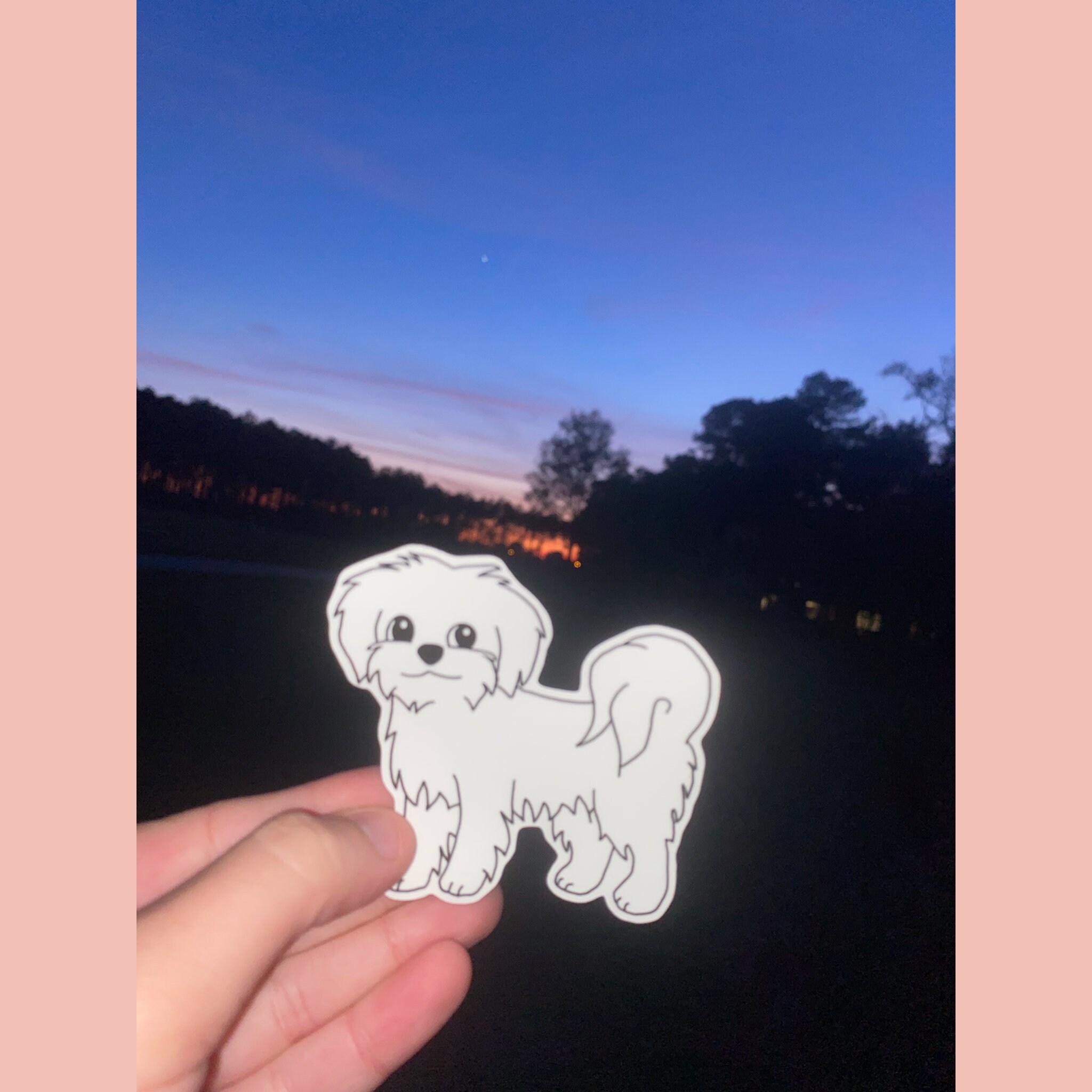 Maltese Sticker 3 X 3 Sticker Waterproof | Etsy