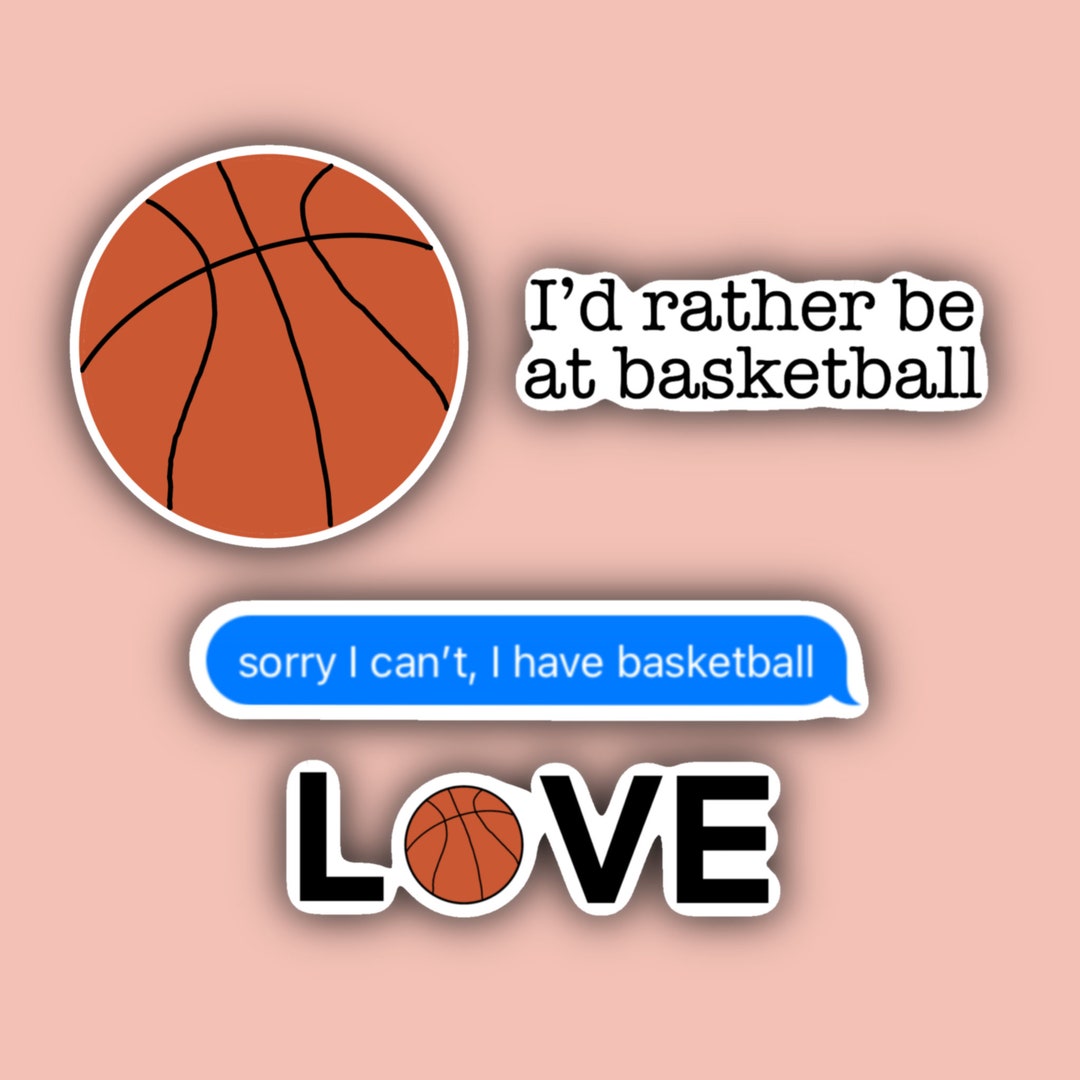 Basketball Sticker Pack - Basketball Sticker - Sports Stickers - Etsy