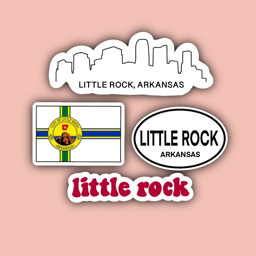 Little Rock Arkansas Sticker Pack - Waterproof Stickers - Skyline ...