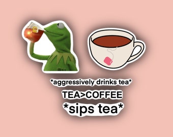 Sips Tea Sticker - Etsy