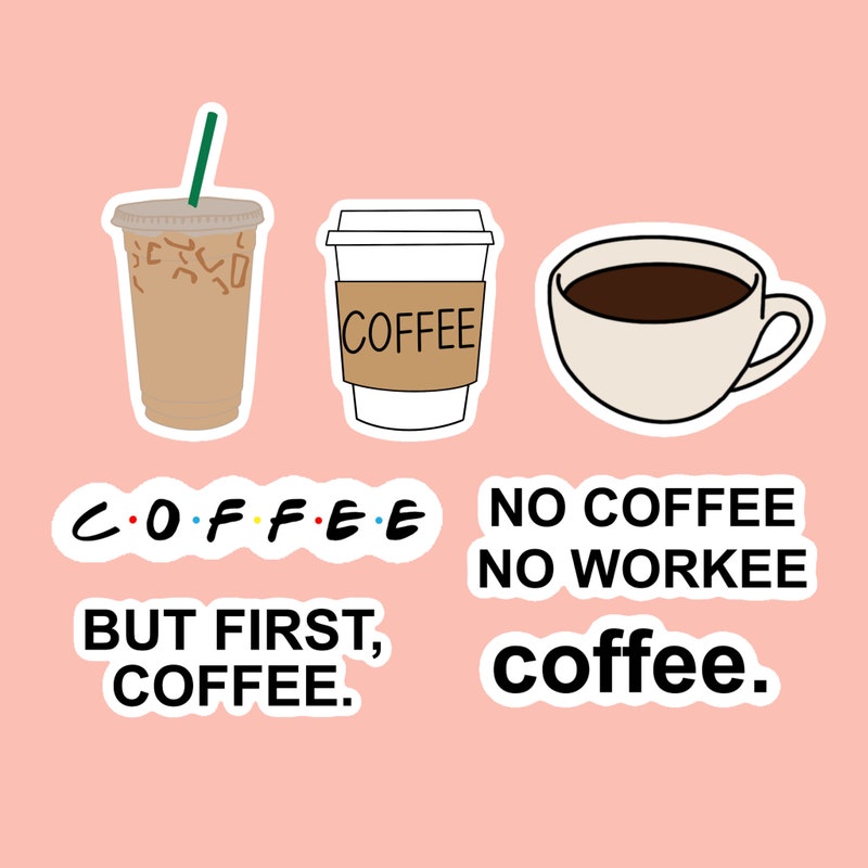 Coffee Stickers - Etsy