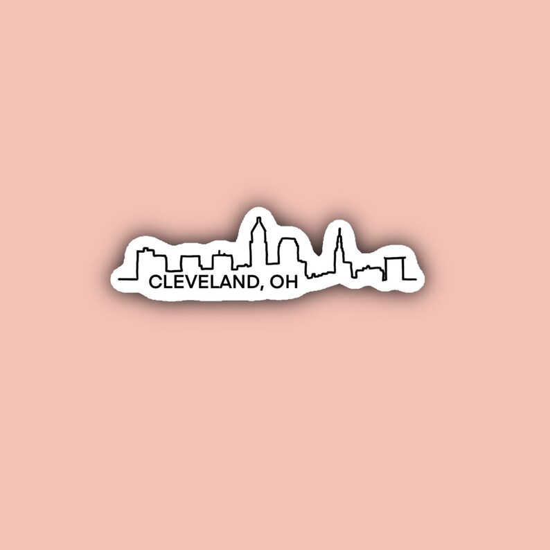 Cleveland Sticker Pack CLE Cleveland Flag Waterproof - Etsy