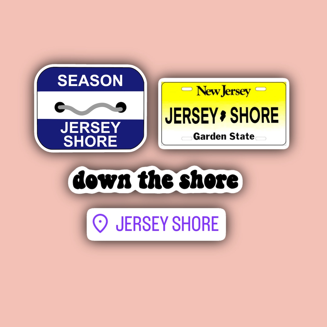 Jersey Shore Sticker Pack - New Jersey - Beach - Down the Shore - Etsy