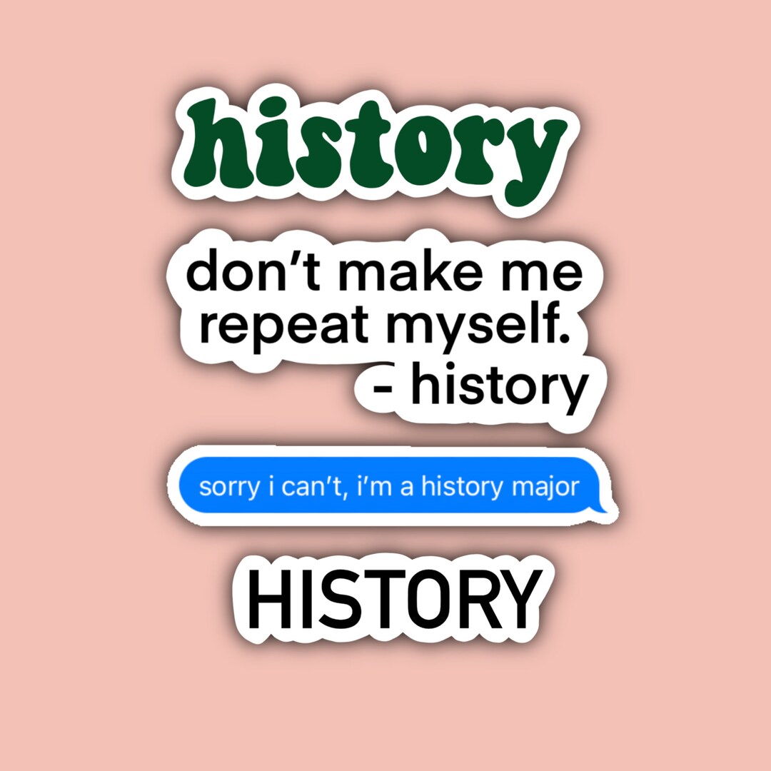 History Major Sticker Pack - College Stickers - Etsy